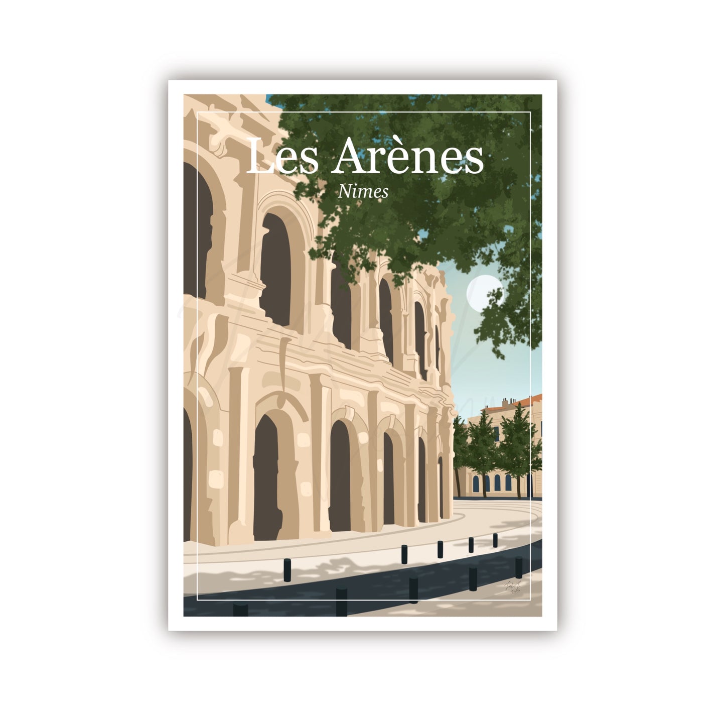 Affiche - Les Arènes de Nîmes – JulieJdesign