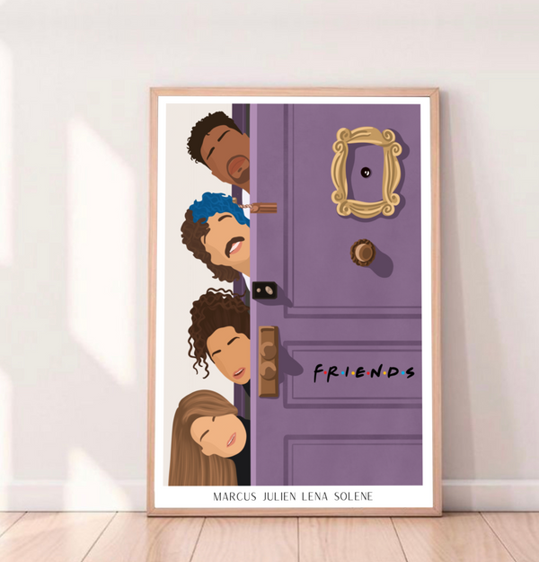 Illustration Inspirée « Friends » - avec vos amis ou votre famille ...